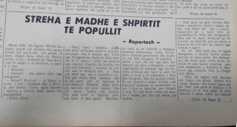 Reportazhi që sfidoi diktaturën, Arshin Xhezo: Shkrim për humanizmin e ...